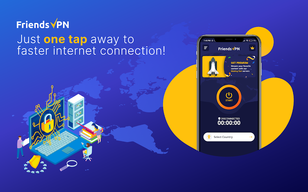 FriendsVPN - Fast Secure VPN for Android - Download
