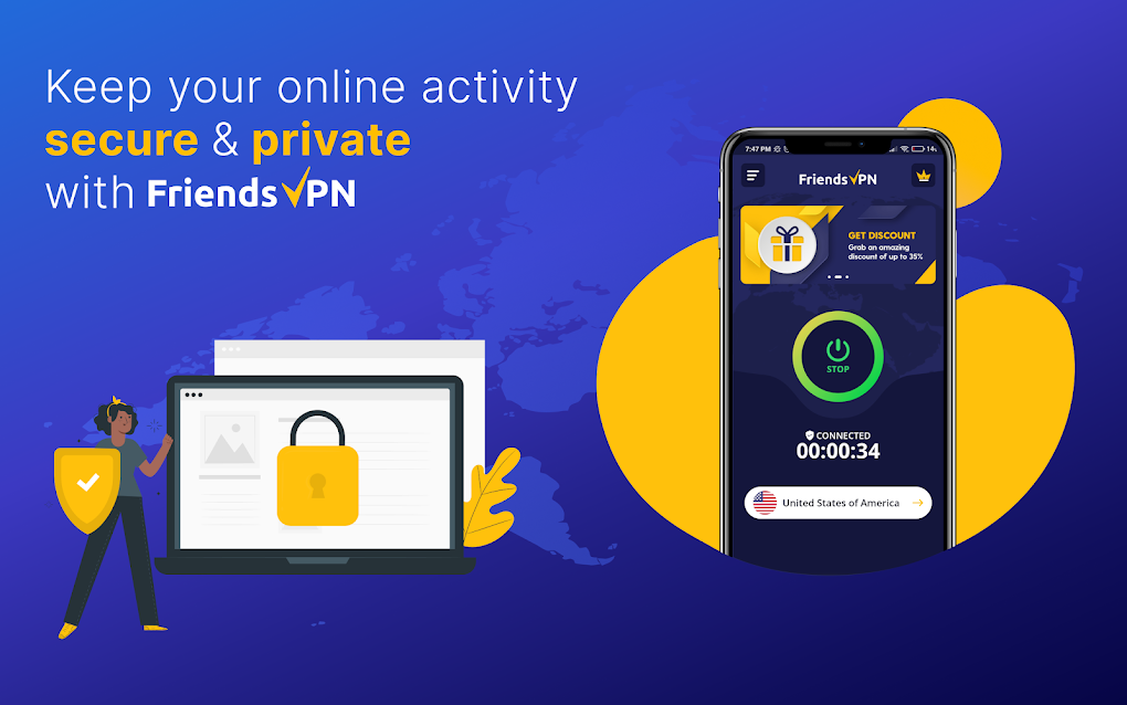 FriendsVPN - Fast Secure VPN for Android - Download