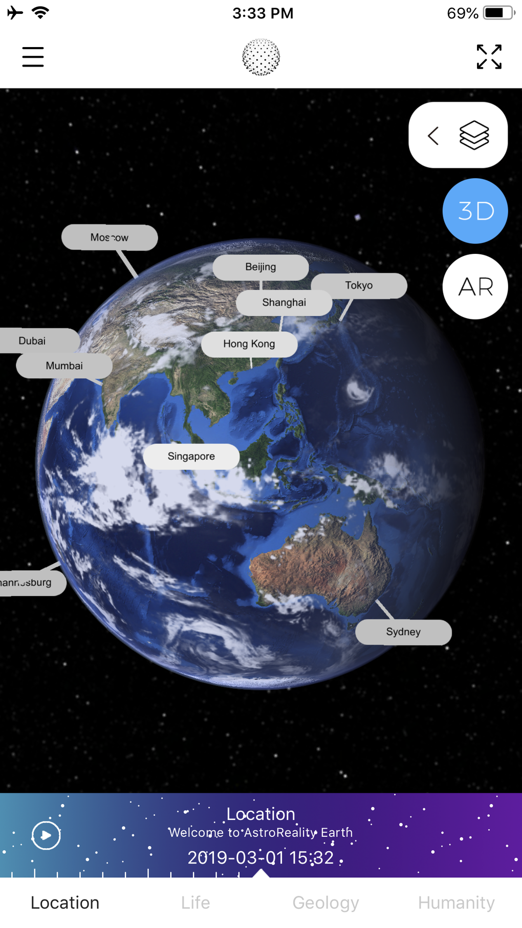 AstroReality EARTH for iPhone - Download
