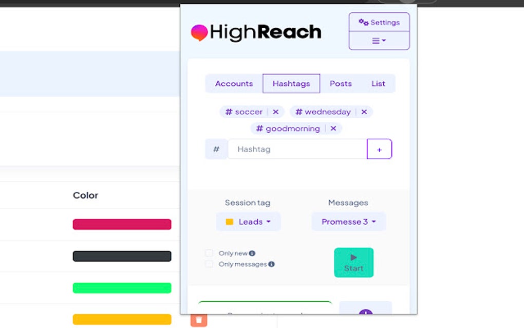 High Reach for Google Chrome - Extension Download
