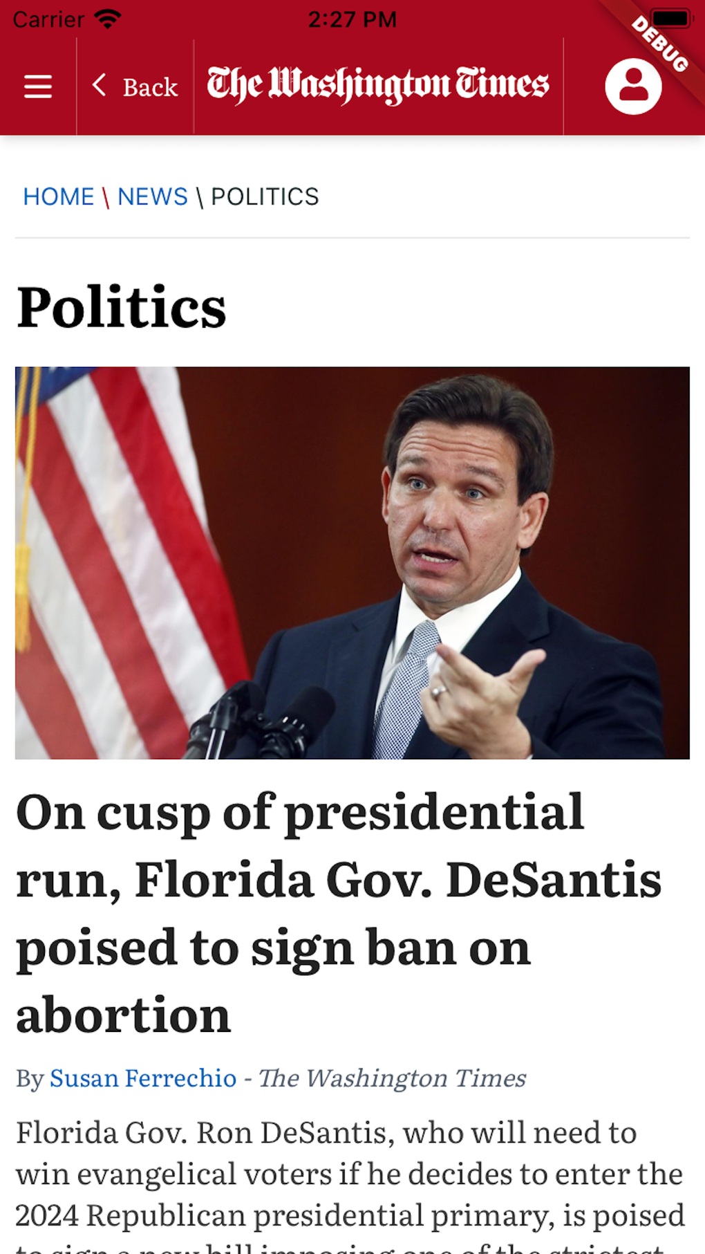 The Washington Times for iPhone - Download