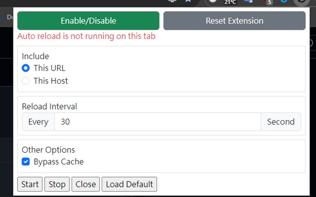 Auto Reload Tabs para Google Chrome - Extensión Descargar