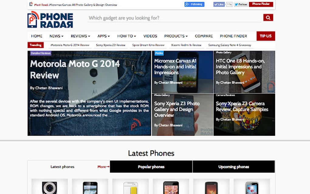 PhoneRadar News for Google Chrome - Extension Download