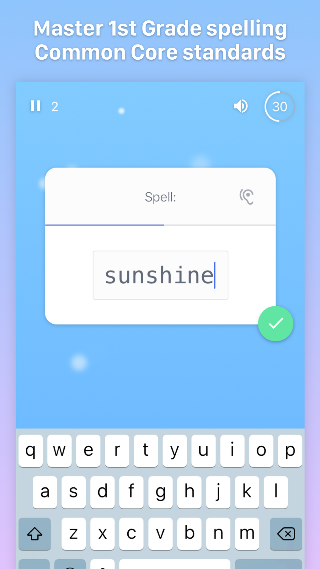 Spelling Ace 1st Grade para iPhone - Descargar