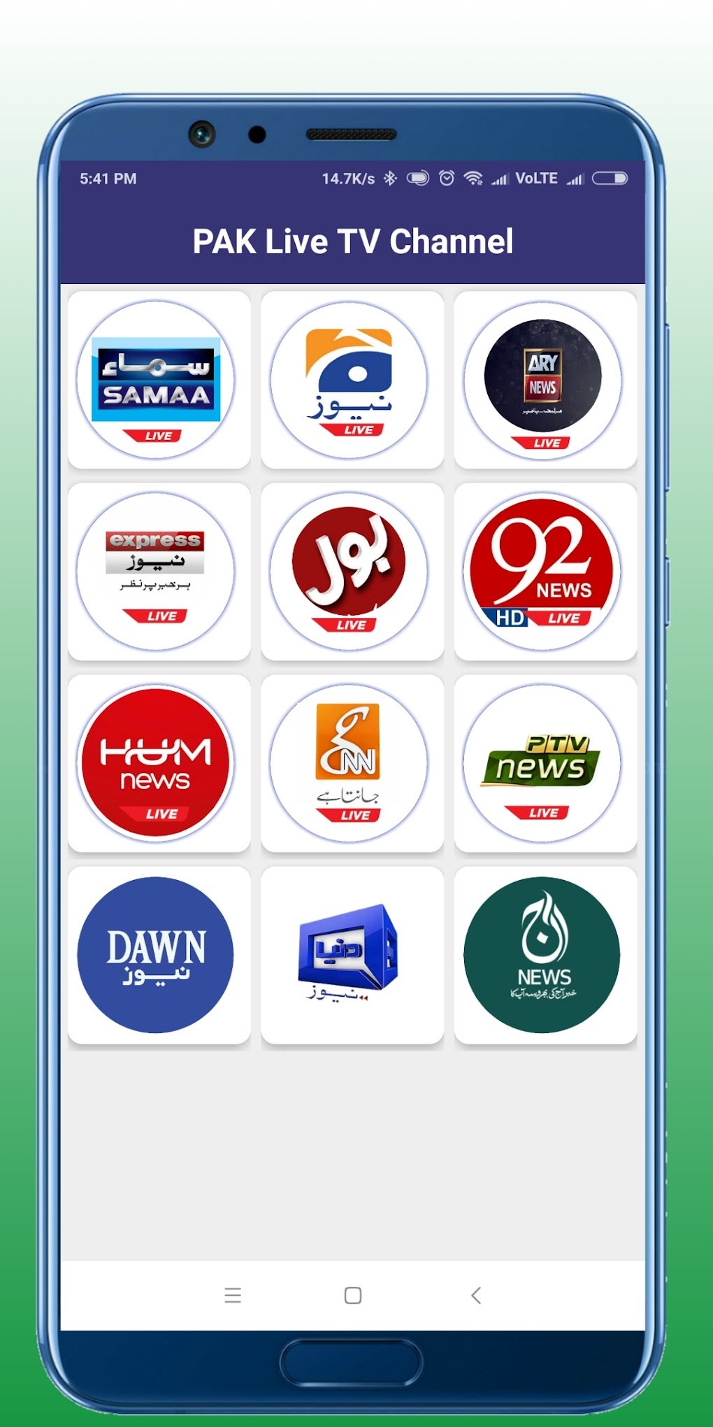 Android 용 Pak India Live TV News Sports - 다운로드