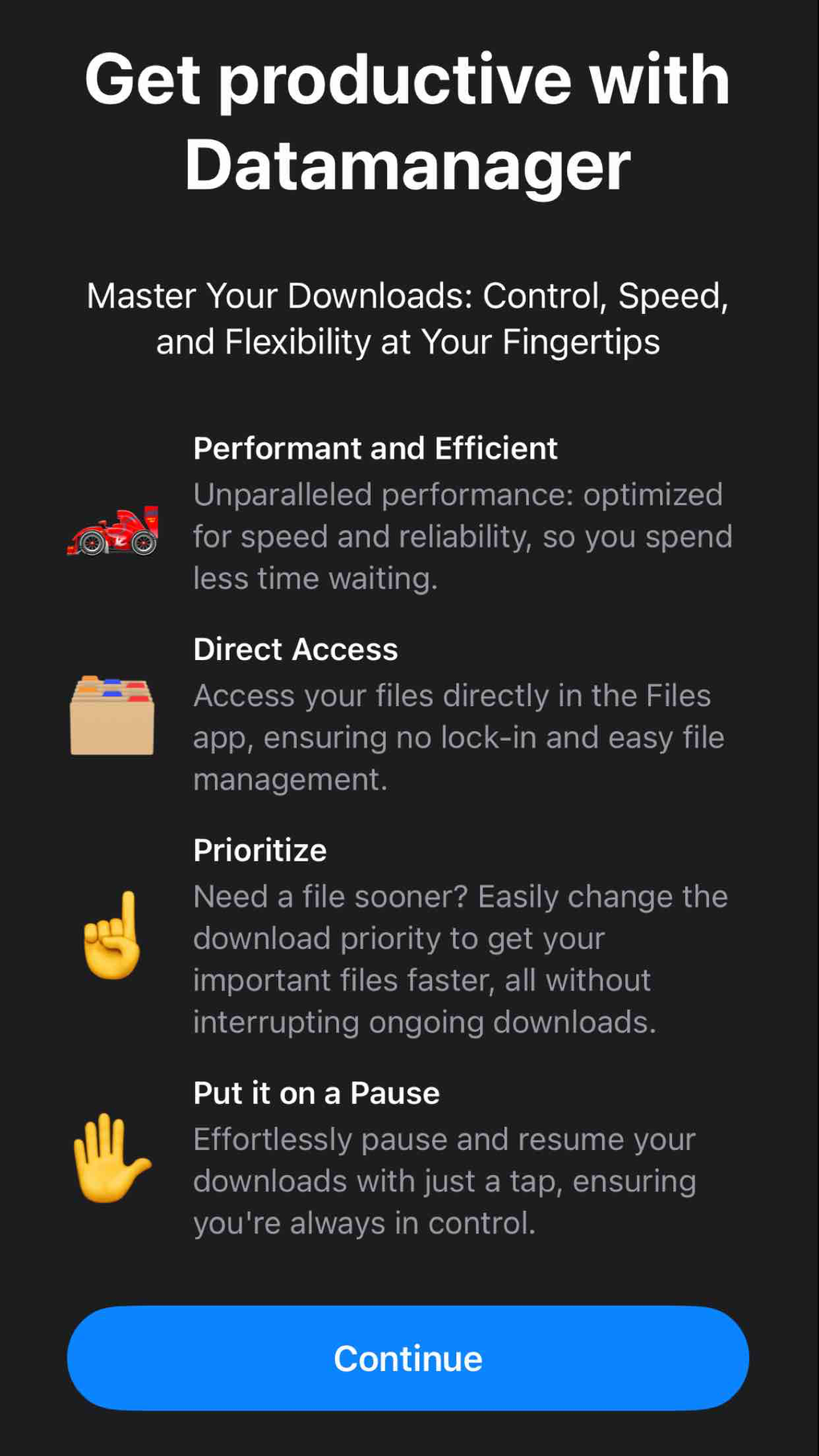dManager - datamanager for iPhone - Download