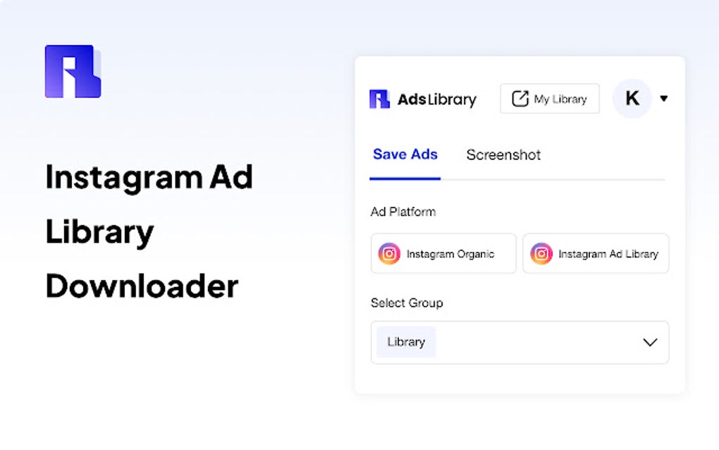 Instagram Ad Library Downloader para Google Chrome - Extensión Descargar