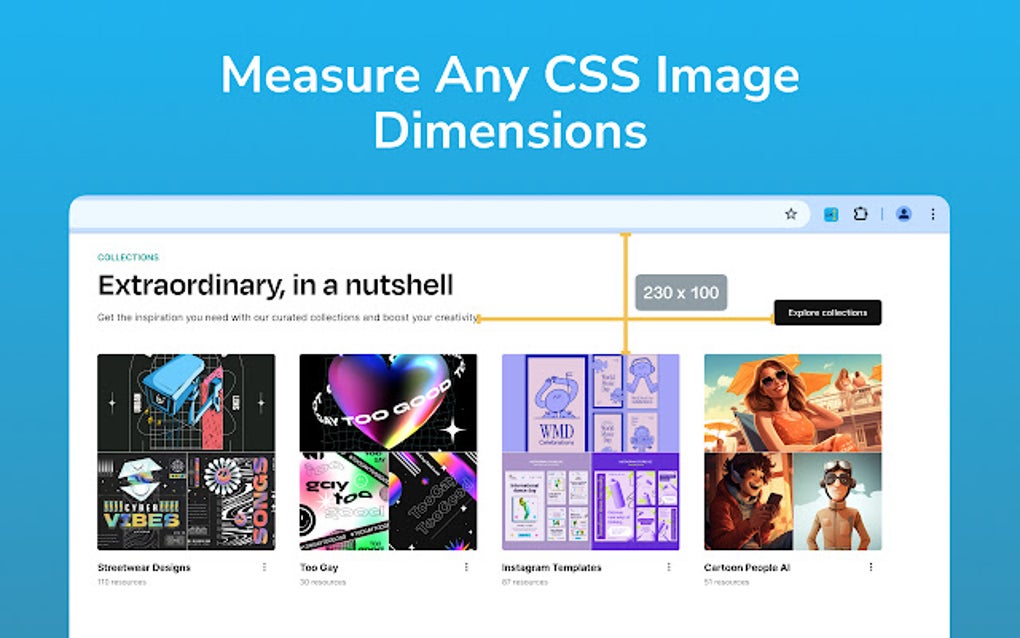 Dimensions para Google Chrome - Extensión Descargar