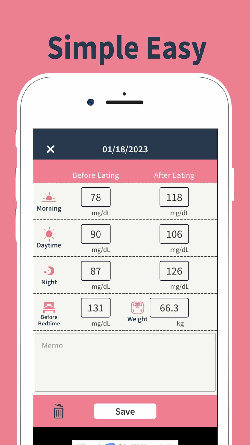 Glucose Blood Sugar Tracker for iPhone - Download