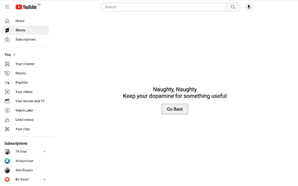 YouTube Shorts Blocker para Google Chrome - Extensión Descargar