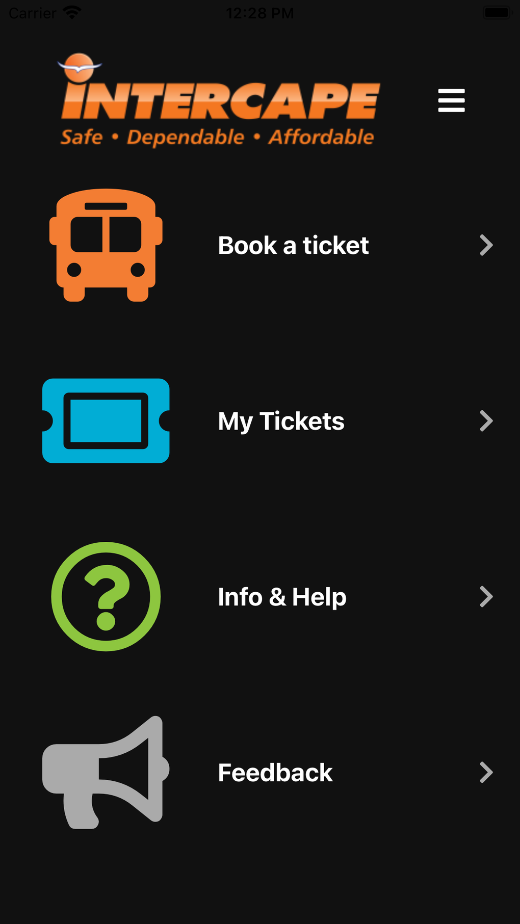 Intercape para iPhone - Descargar