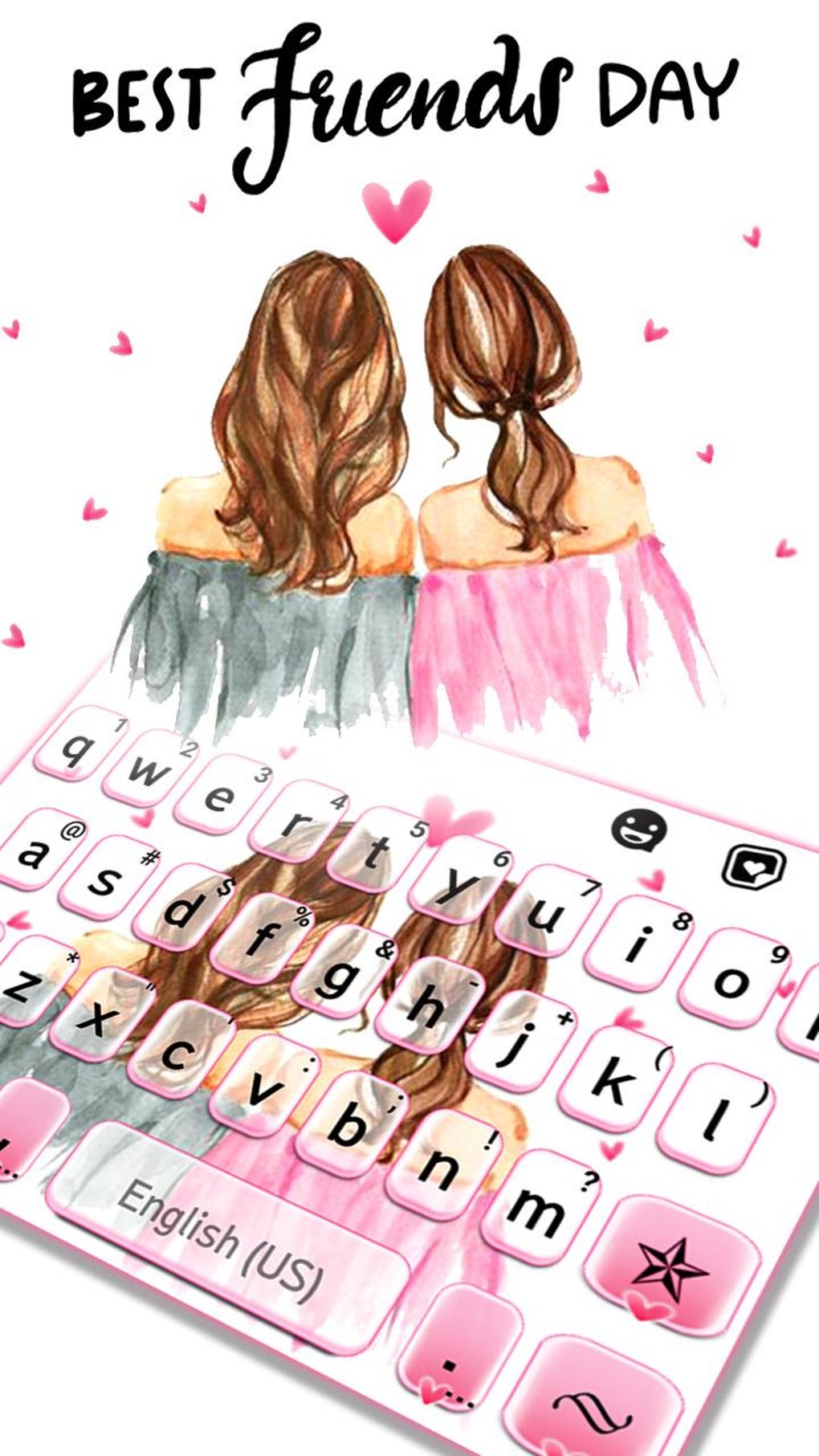 Best Friends Day Keyboard Background for Android - Download
