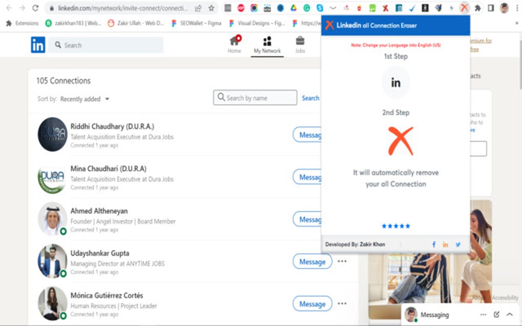 Linkedin Connection Eraser for Google Chrome - Extension Download