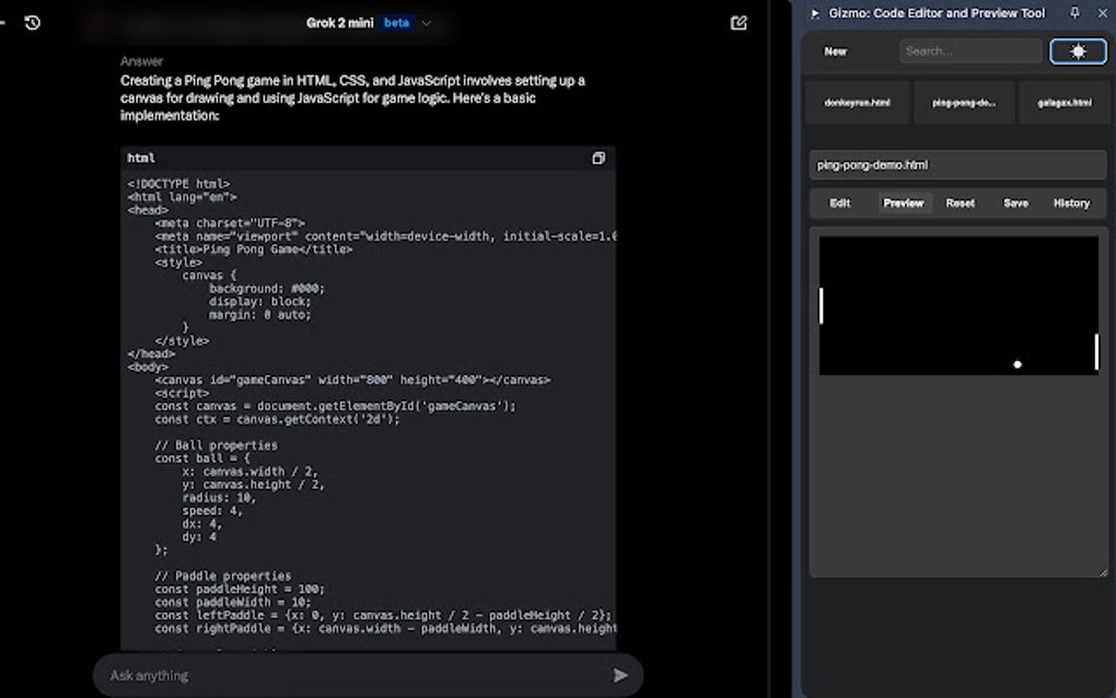Gizmo: Code Editor and Preview Tool for Google Chrome - Extension Download