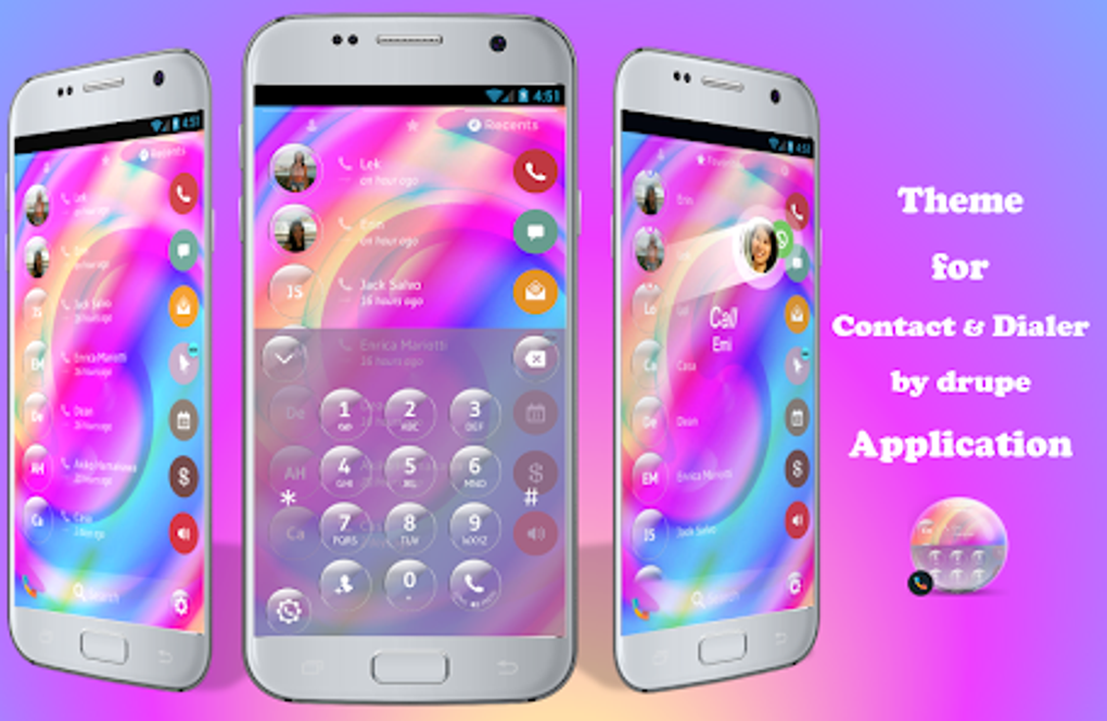 Theme Dialer Color Glass for Android - Download