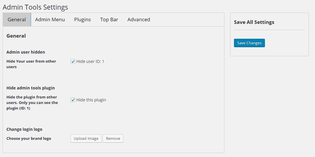 Admin Tools para WordPress - Descargar