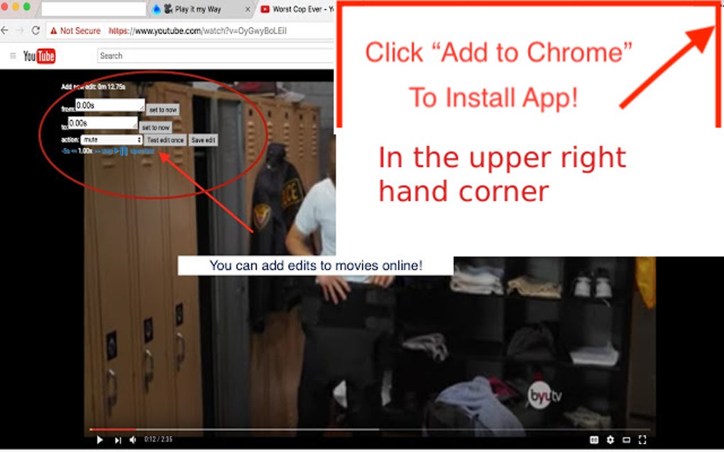 Play it my way [edited movies/TV] for Google Chrome - Extension Download