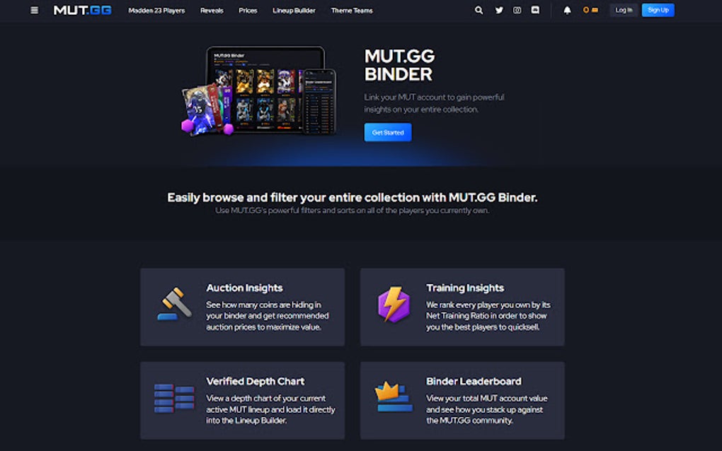 MUT.GG Binder Sync for Google Chrome - Extension Download
