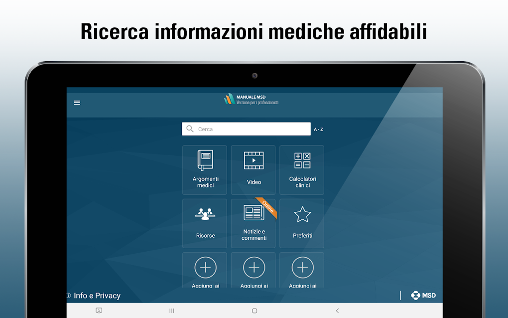 Manuale MSD Professionisti for Android - Download