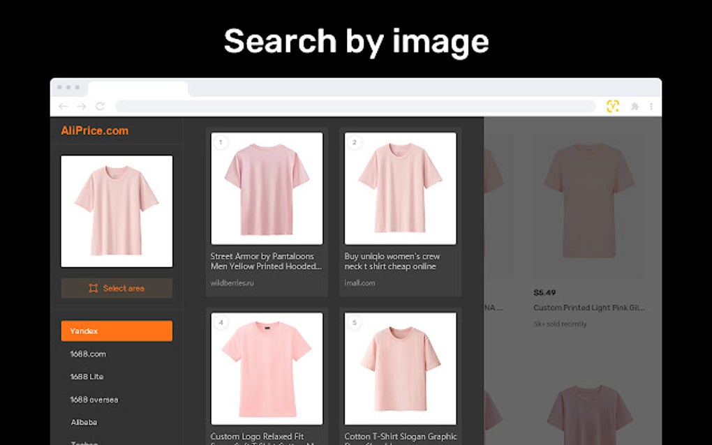 Yandex search by image สำหรับ Google Chrome - ส่วนขยาย ดาวน์โหลด