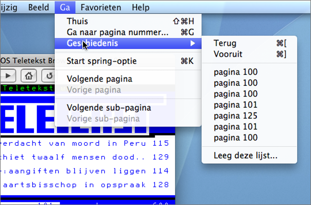 NOS Teletekst Browser voor Mac - Download
