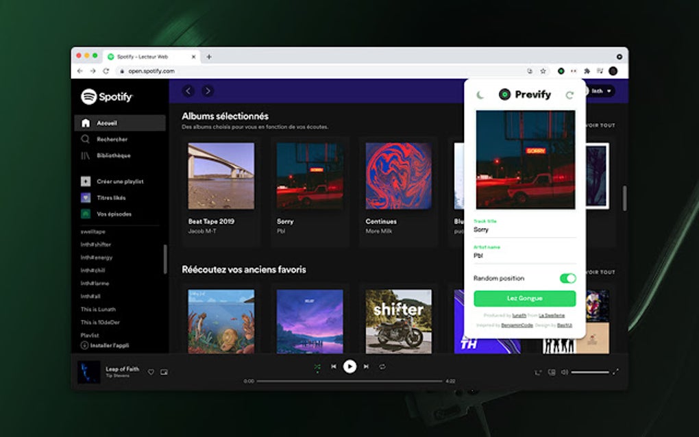 Prevify — Spotify Artwork Previewer for Google Chrome - Extension Download