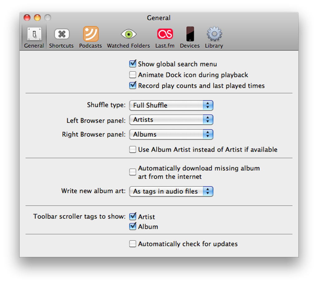 Swinsian para Mac - Descargar