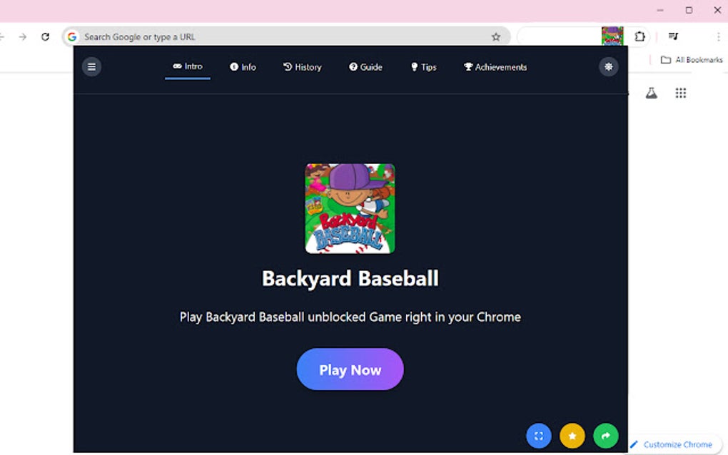 Backyard Baseball para Google Chrome - Extensión Descargar