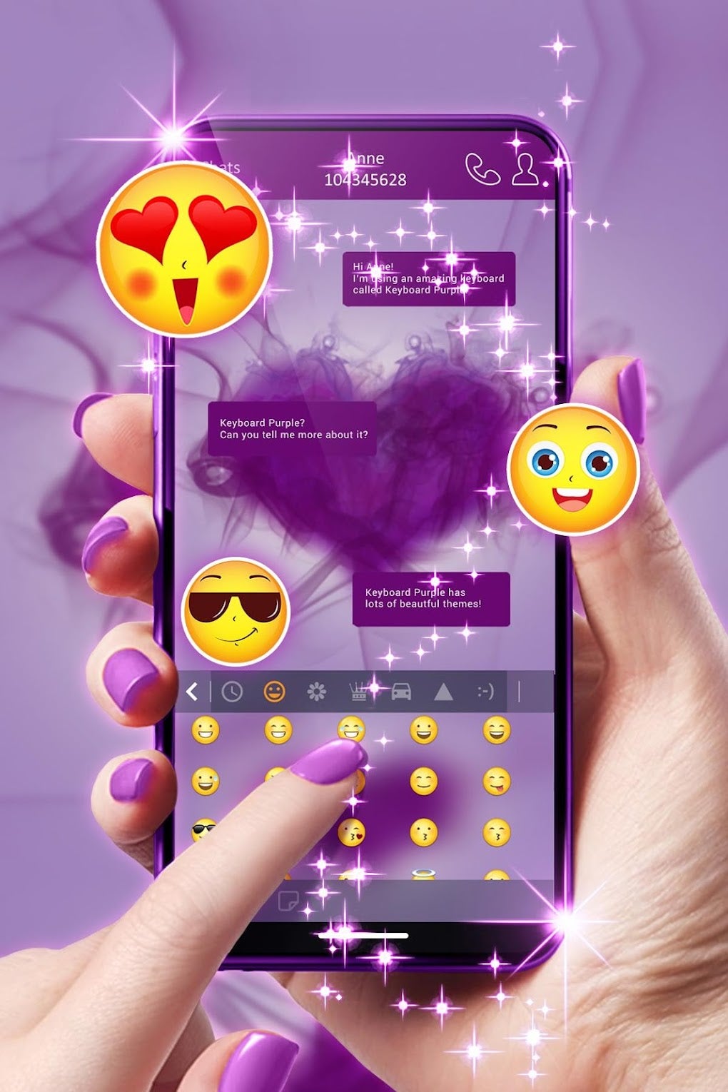 Android Için Keyboard Purple Apk İndir