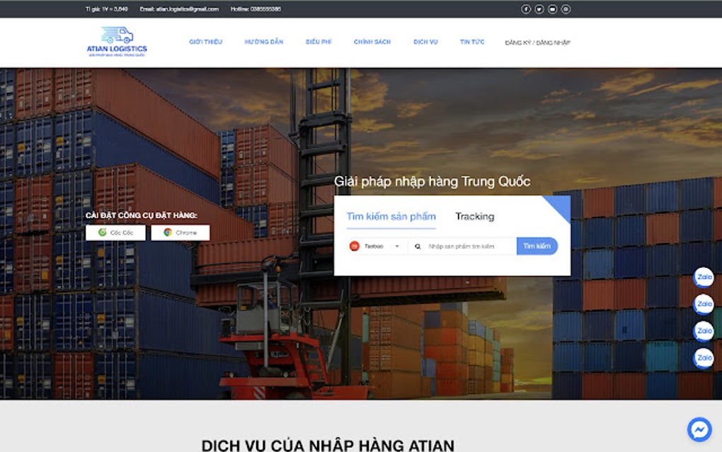 Extension Atian Logistics para Google Chrome - Extensión Descargar