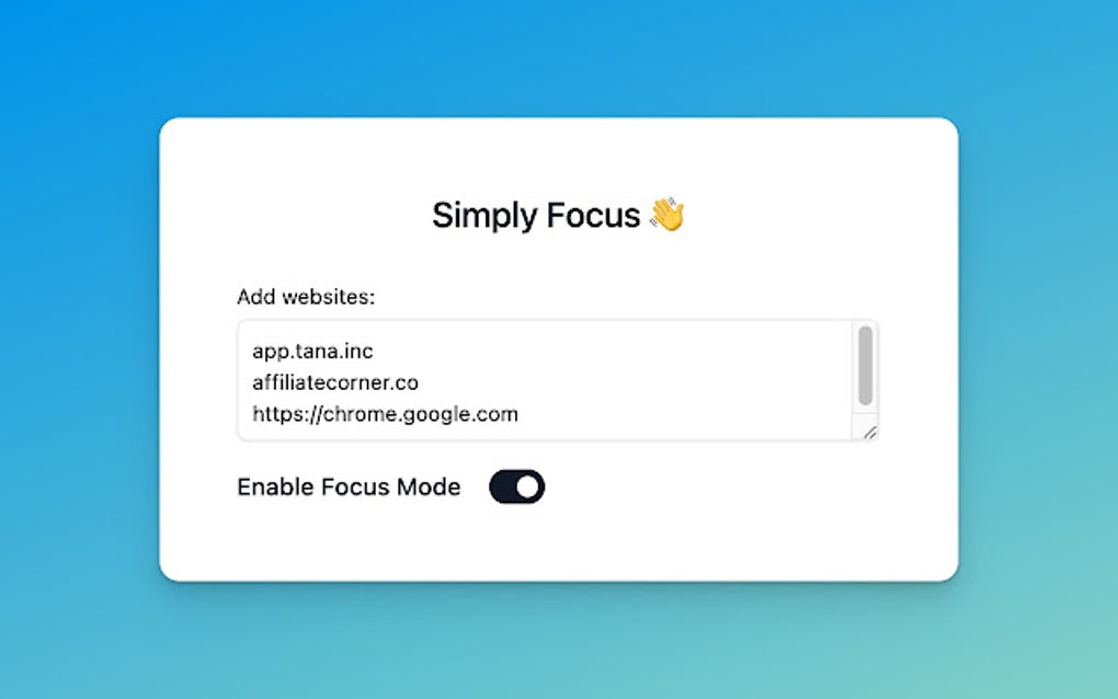 Simply Focus for Google Chrome - Extension Download