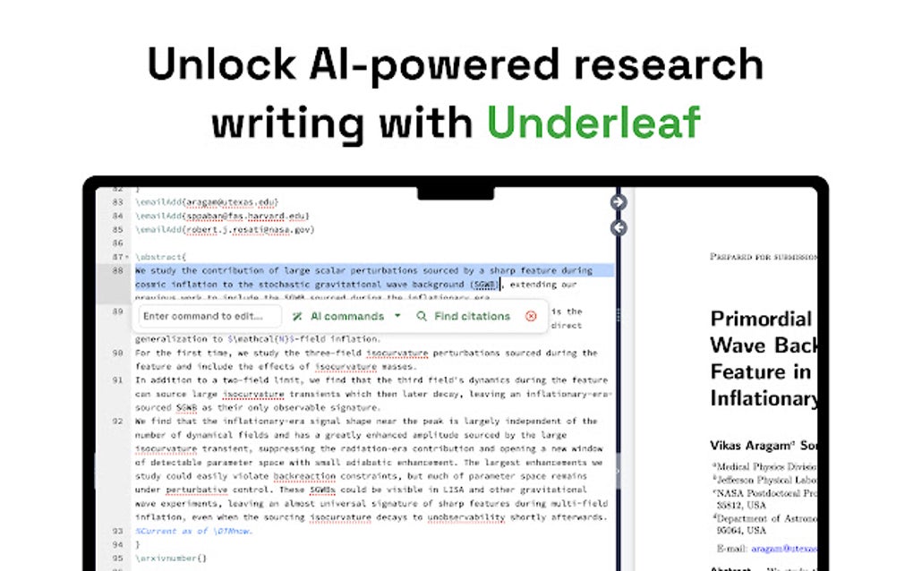 Underleaf | Your copilot for Overleaf para Google Chrome - Extensión ...