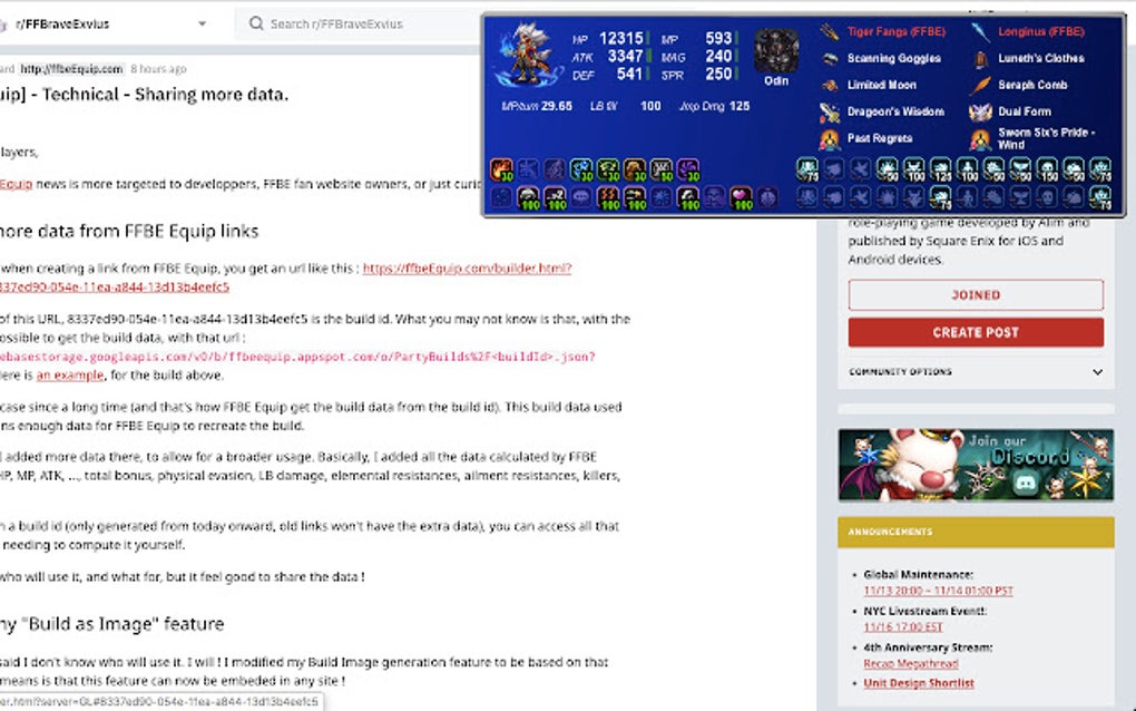 FFBE Preview for Google Chrome - Extension Download
