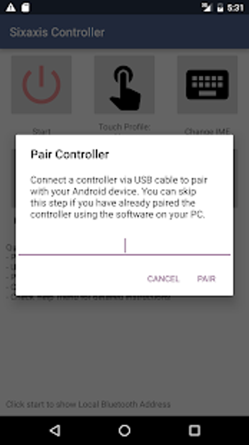Sixaxis Controller para Android - Descargar