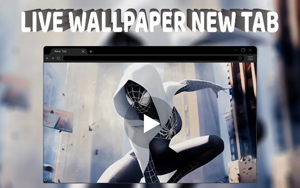 Spider-Gwen Live Wallpaper New Tab para Google Chrome - Extensión Descargar