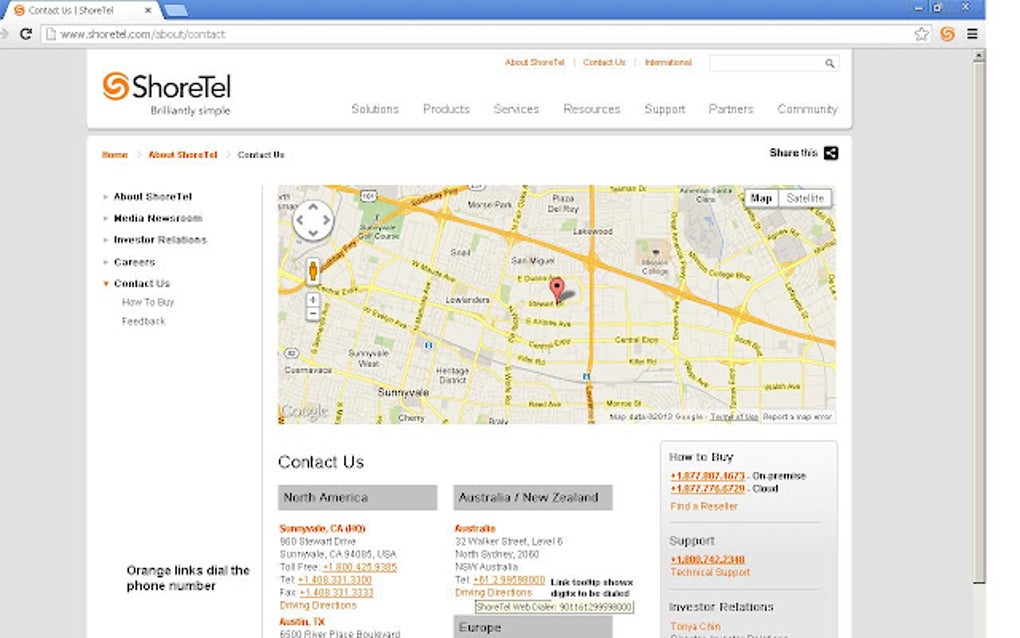 ShoreTel Web Dialer Google Chrome 용 - 확장 프로그램 다운로드