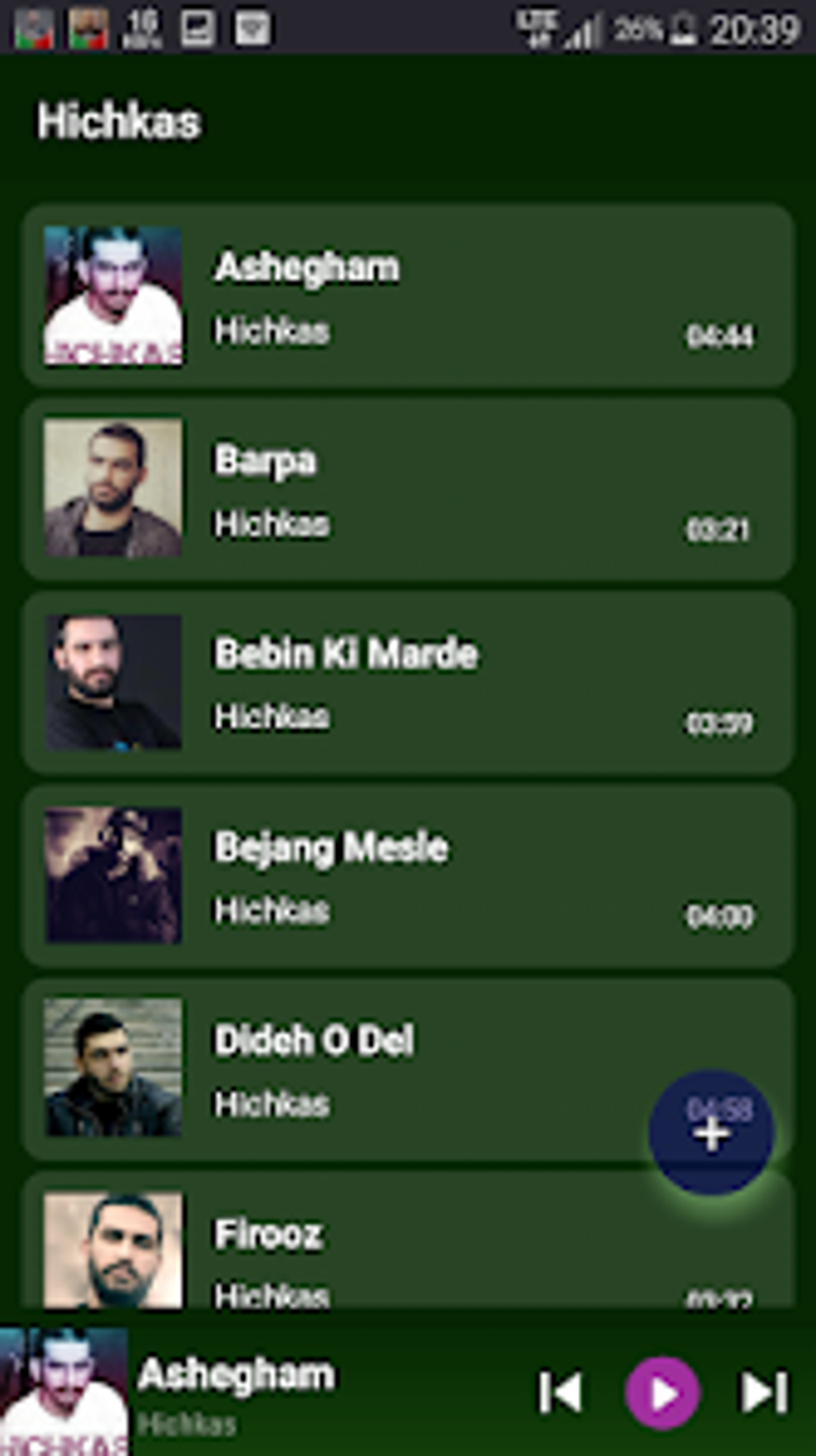 Hichkas - songs offline para Android - Descargar
