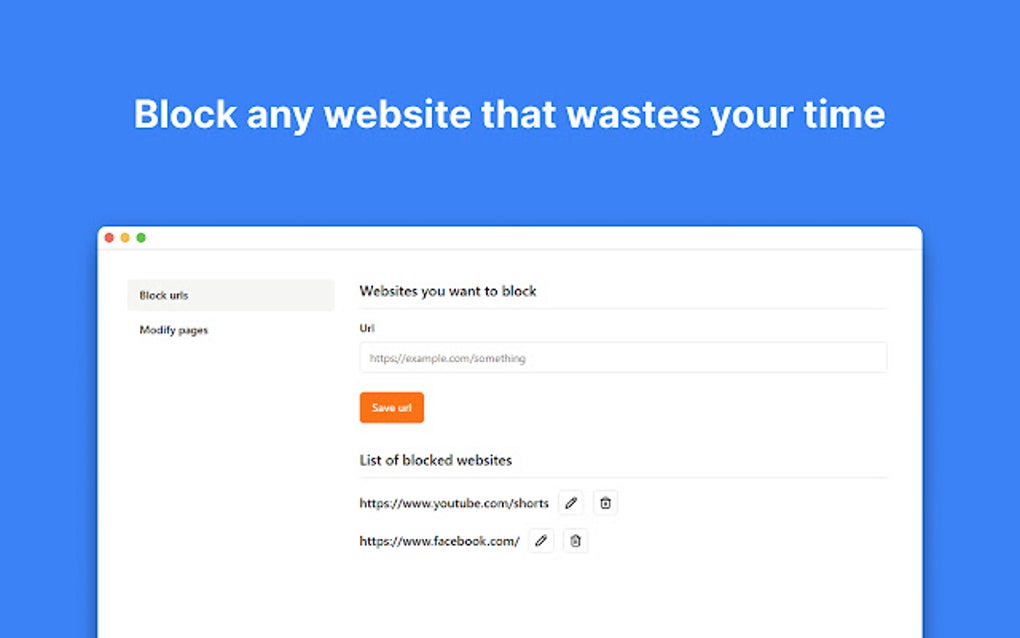 Website blocker for Google Chrome - Extension Download