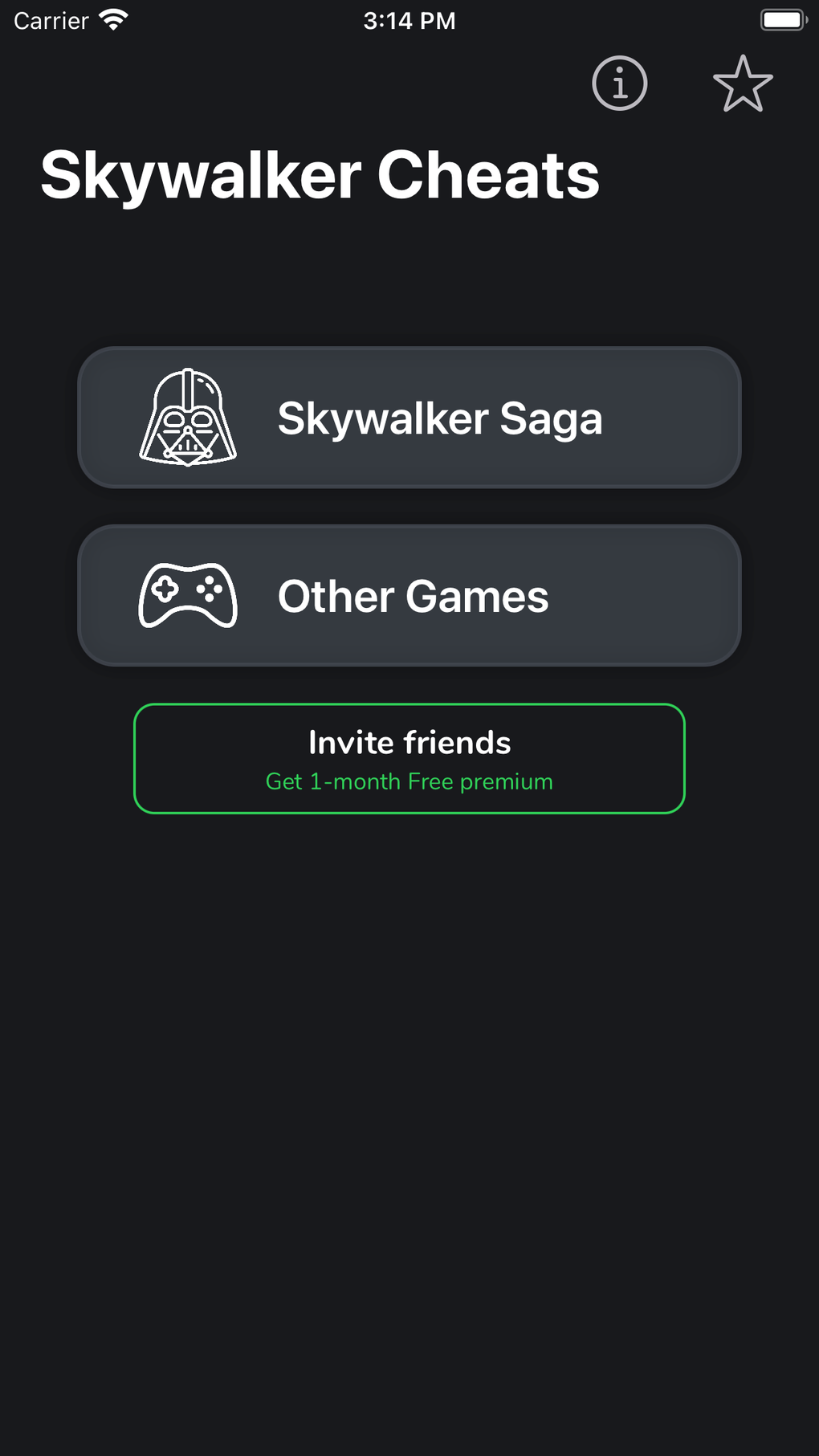 iPhone 용 Cheat Codes for Skywalker Saga - 다운로드