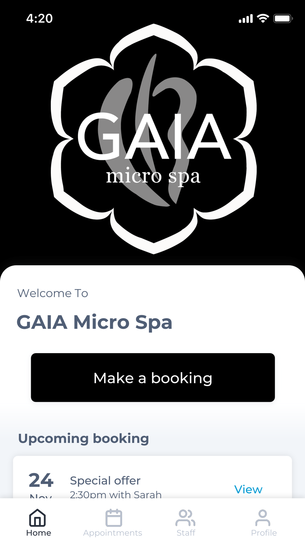 GAIA Micro Spa for iPhone - Download