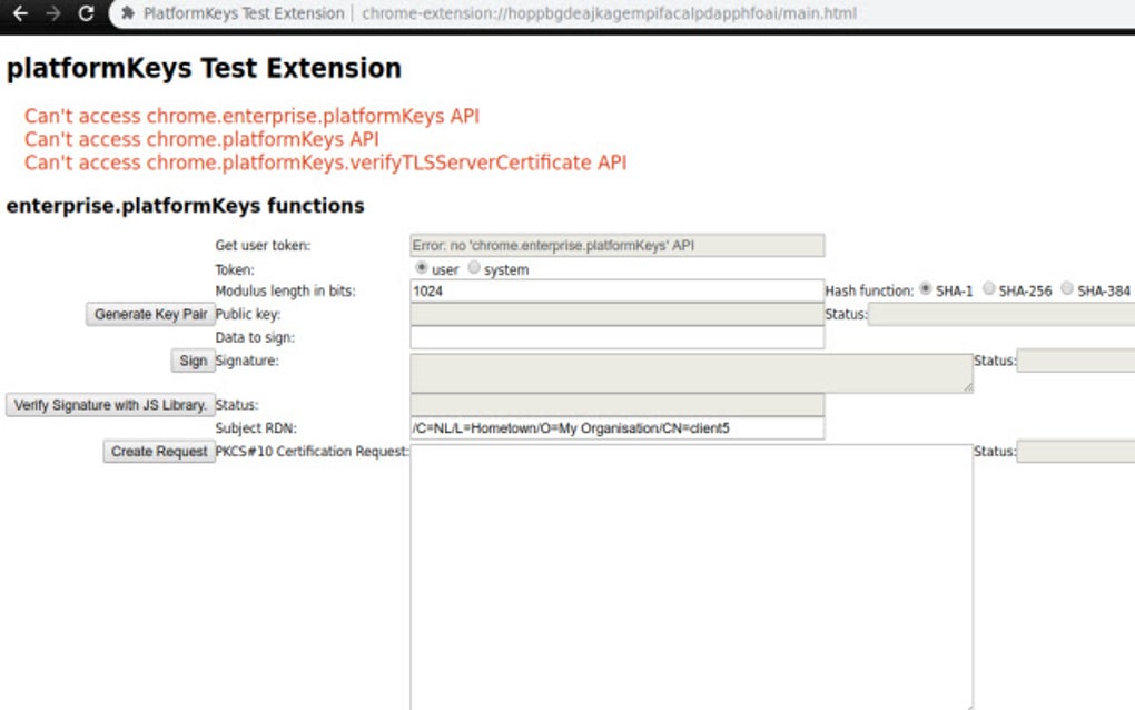 PlatformKeys Test Extension Google Chrome 용 - 확장 프로그램 다운로드