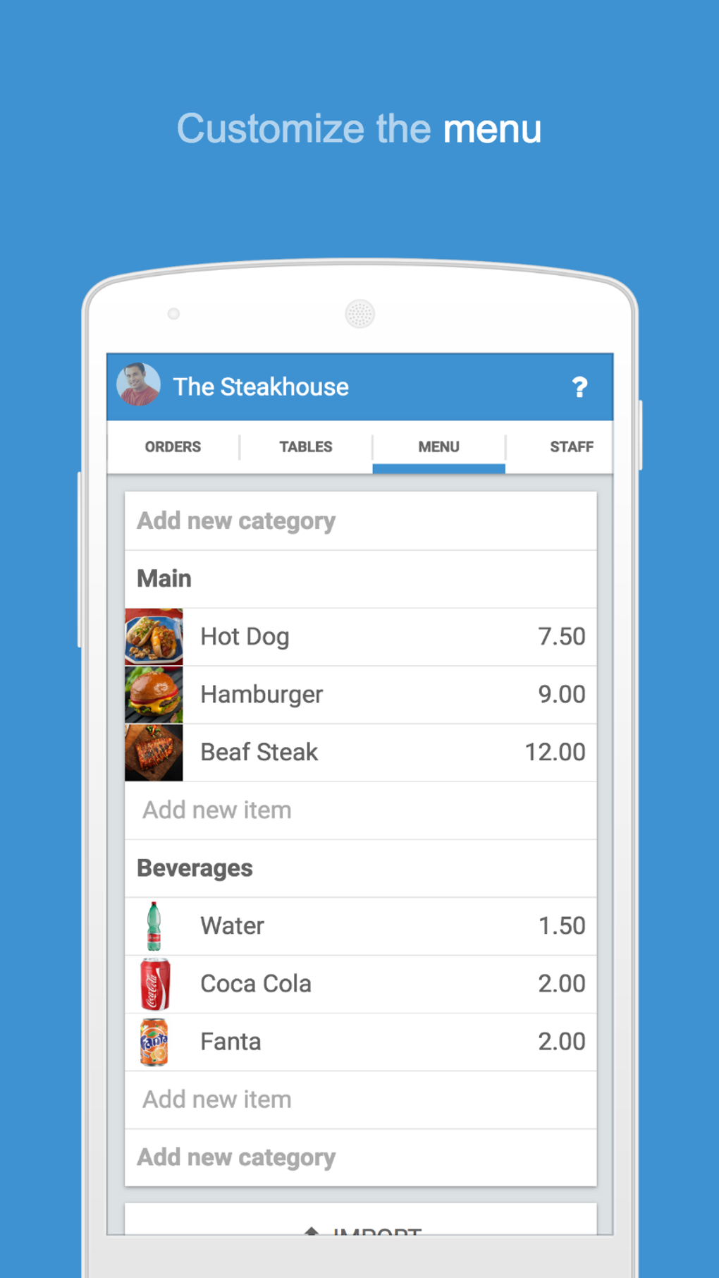 Waiter POS Restaurant POS Bar for Android - Download