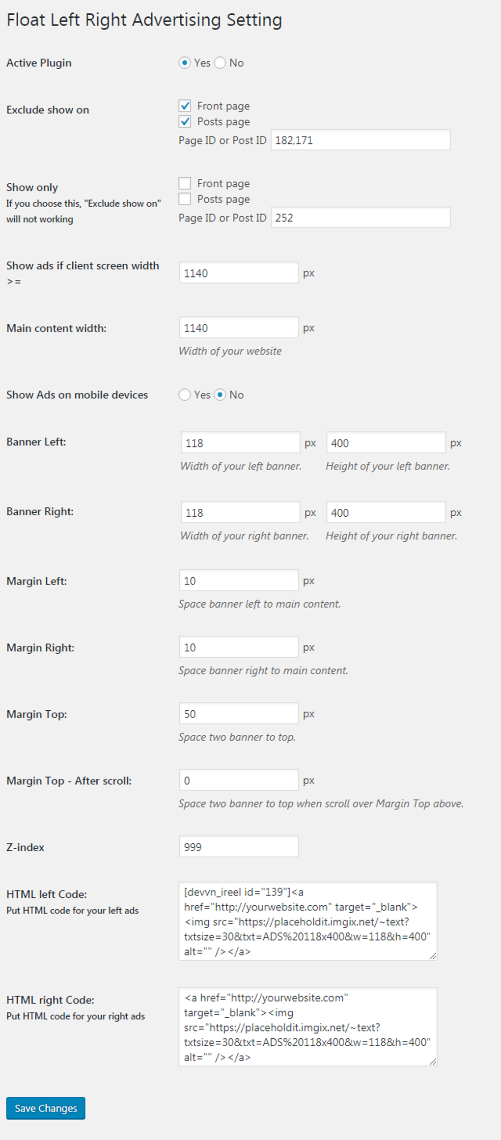 DevVn Float Left Right Ads for WordPress - Download DevVn Float Left Right Ads for WordPress - Download
