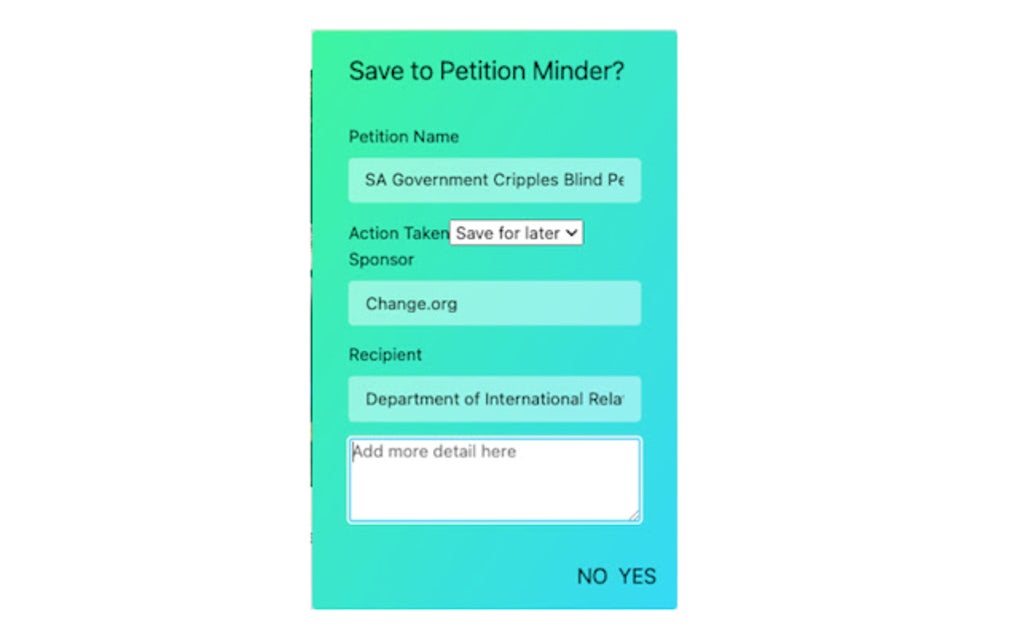 Petition Minder Google Chrome 용 - 확장 프로그램 다운로드