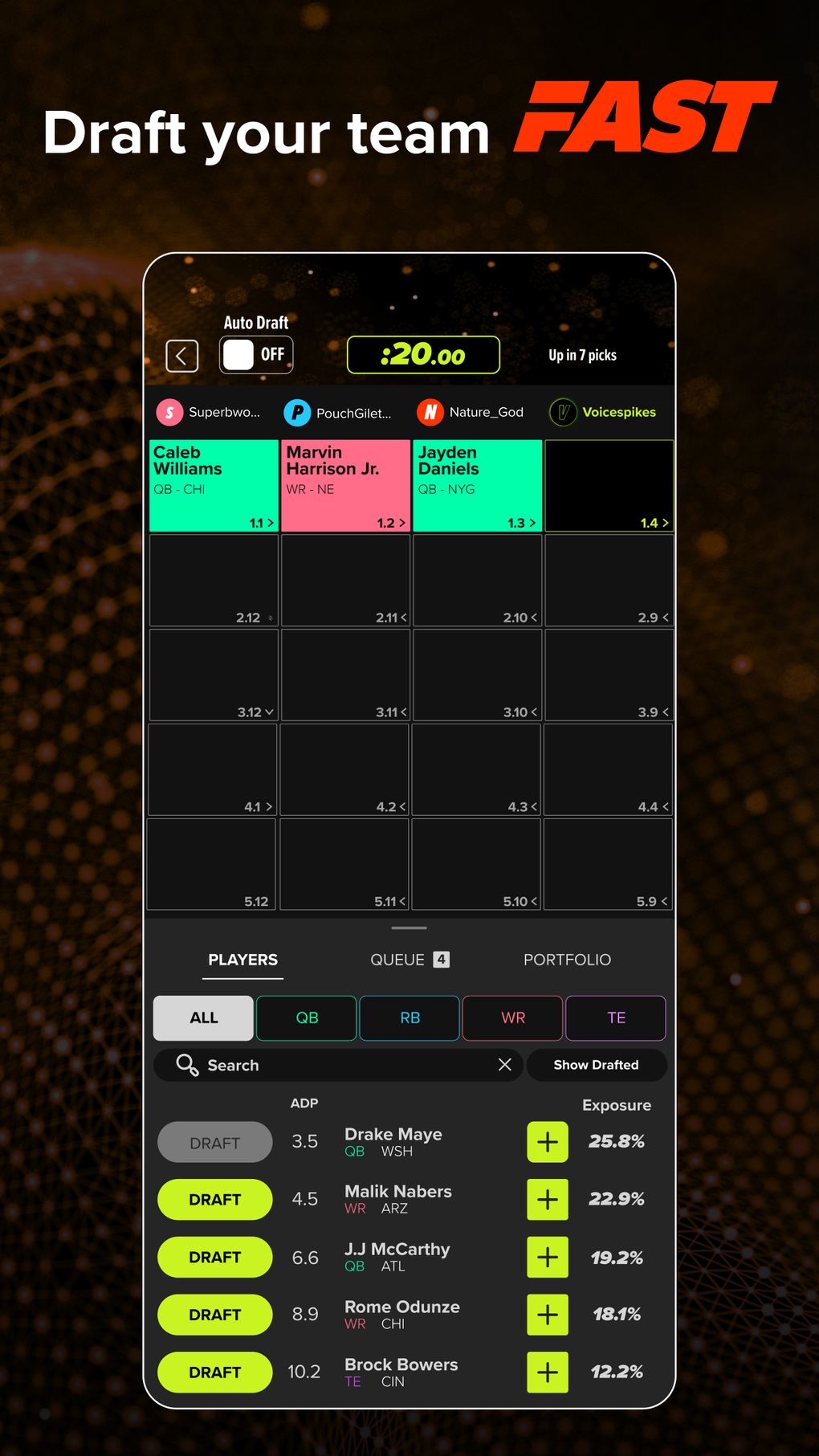 FastDraft Fantasy para iPhone - Descargar