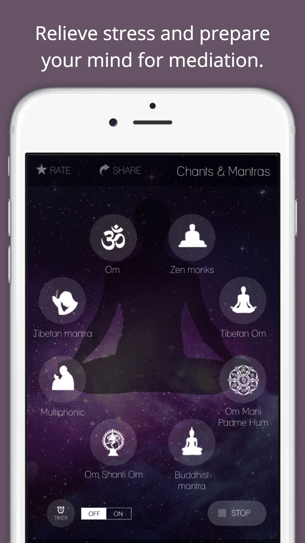 Chants Mantras - for meditation and deep relaxation for iPhone - Download