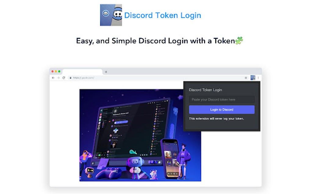 Discord Token Login pour Google Chrome - Extension Télécharger