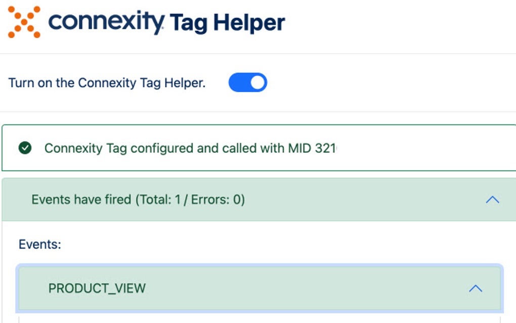 Connexity Tag Helper for Google Chrome - Extension Download