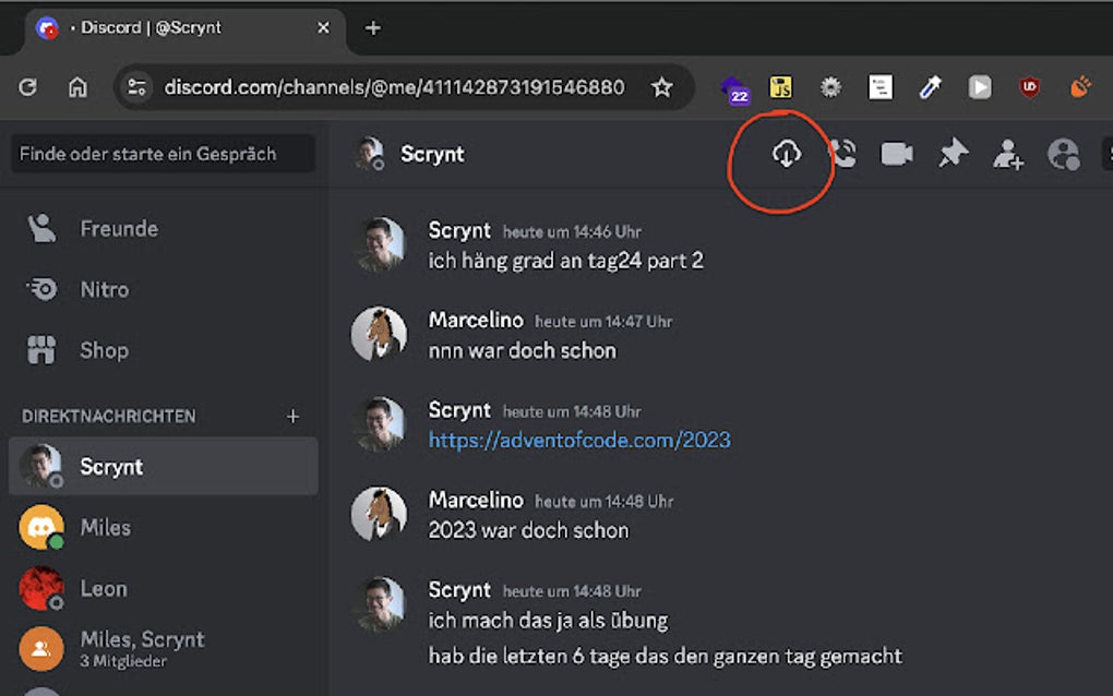Discord Chat Exporter Google Chrome 용 - 확장 프로그램 다운로드