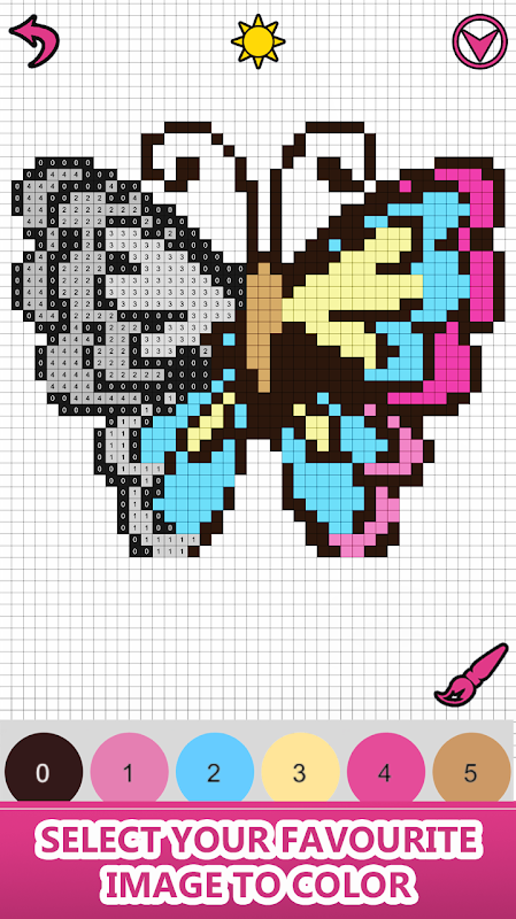 Princess Color by Number - Sandbox Coloring Book für Android - Download